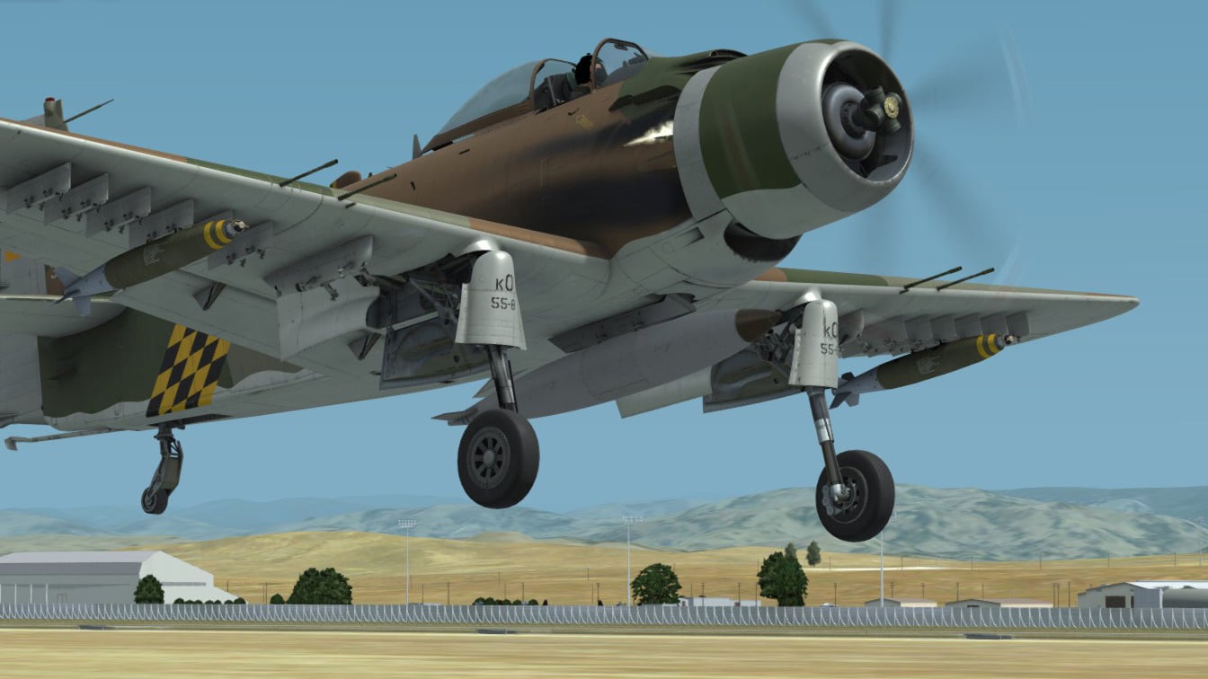 Die A-1H geht in den Endanflug - Cruiselevel