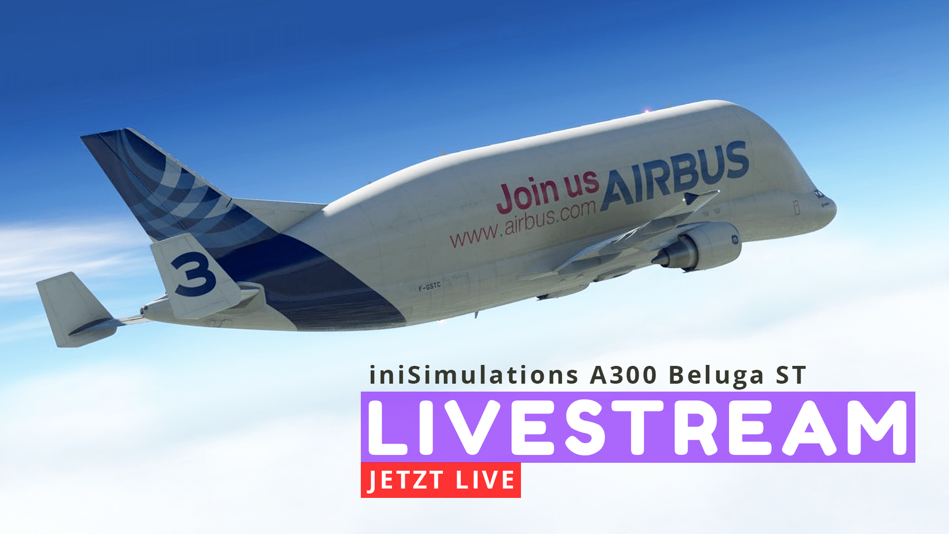 Livestream: iniSimulations A300 Beluga ST - Cruiselevel