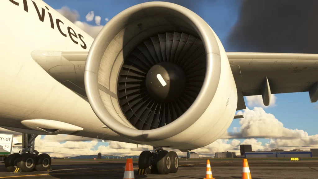 iniBuilds A300 mit neuen Triebwerken - Cruiselevel